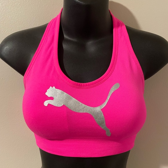 Puma | Intimates & Sleepwear | Puma Hot Pink Sports Bra | Poshmark